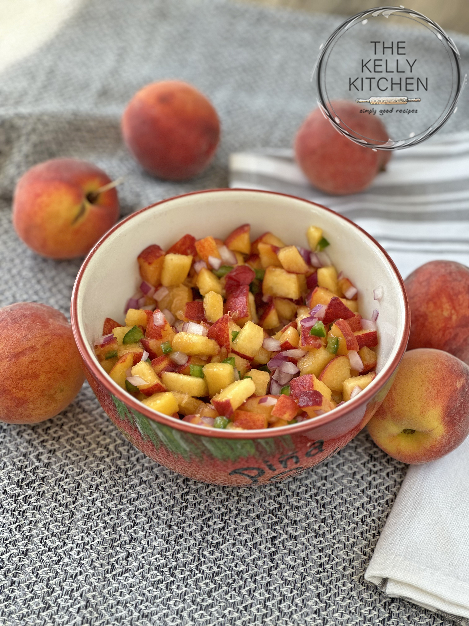 Fresh Peach Salsa - THE KELLY KITCHEN