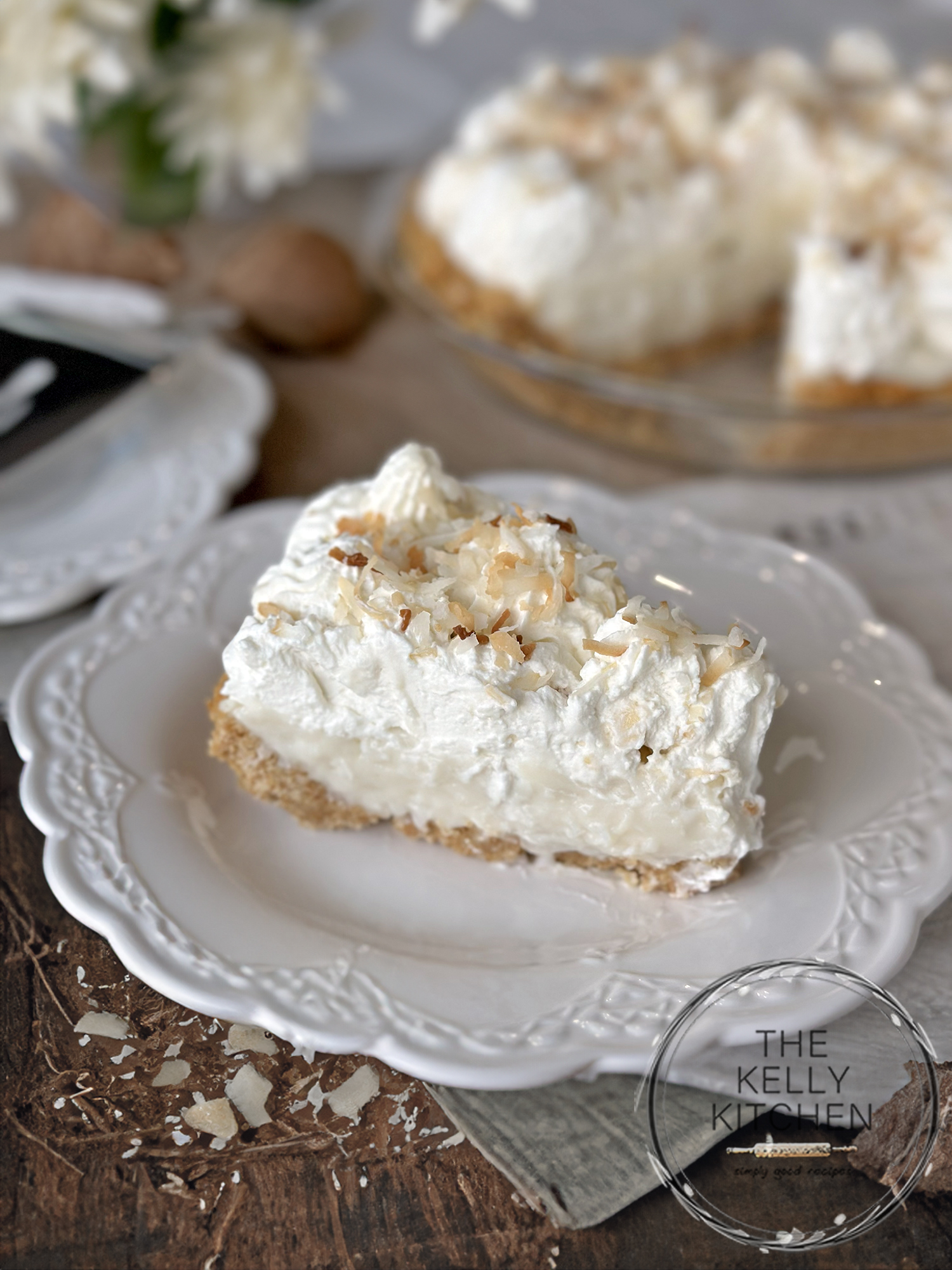 Easy Coconut Cream Pie - THE KELLY KITCHEN
