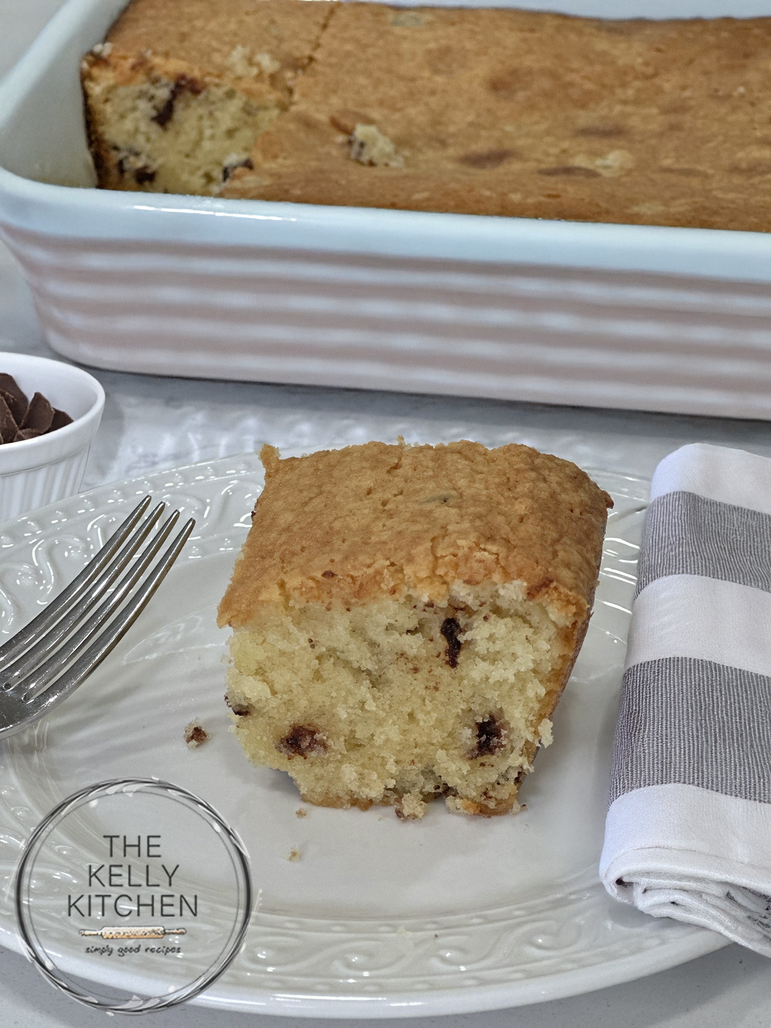 Chocolate Chip Pound Cake - THE KELLY KITCHEN